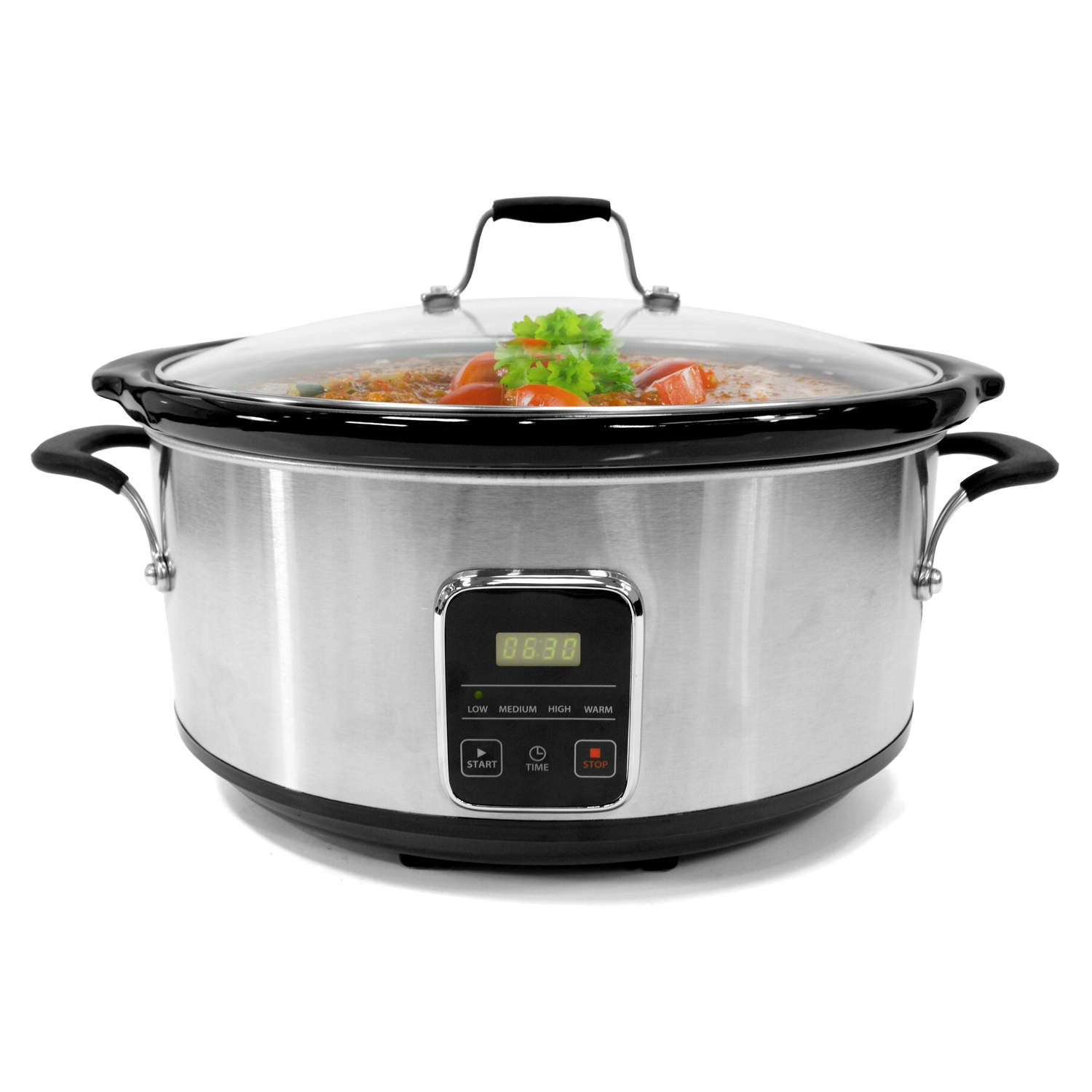 electriQ 6.2L Slow Cooker with Digital LED Display & Cool Touch Handles ...