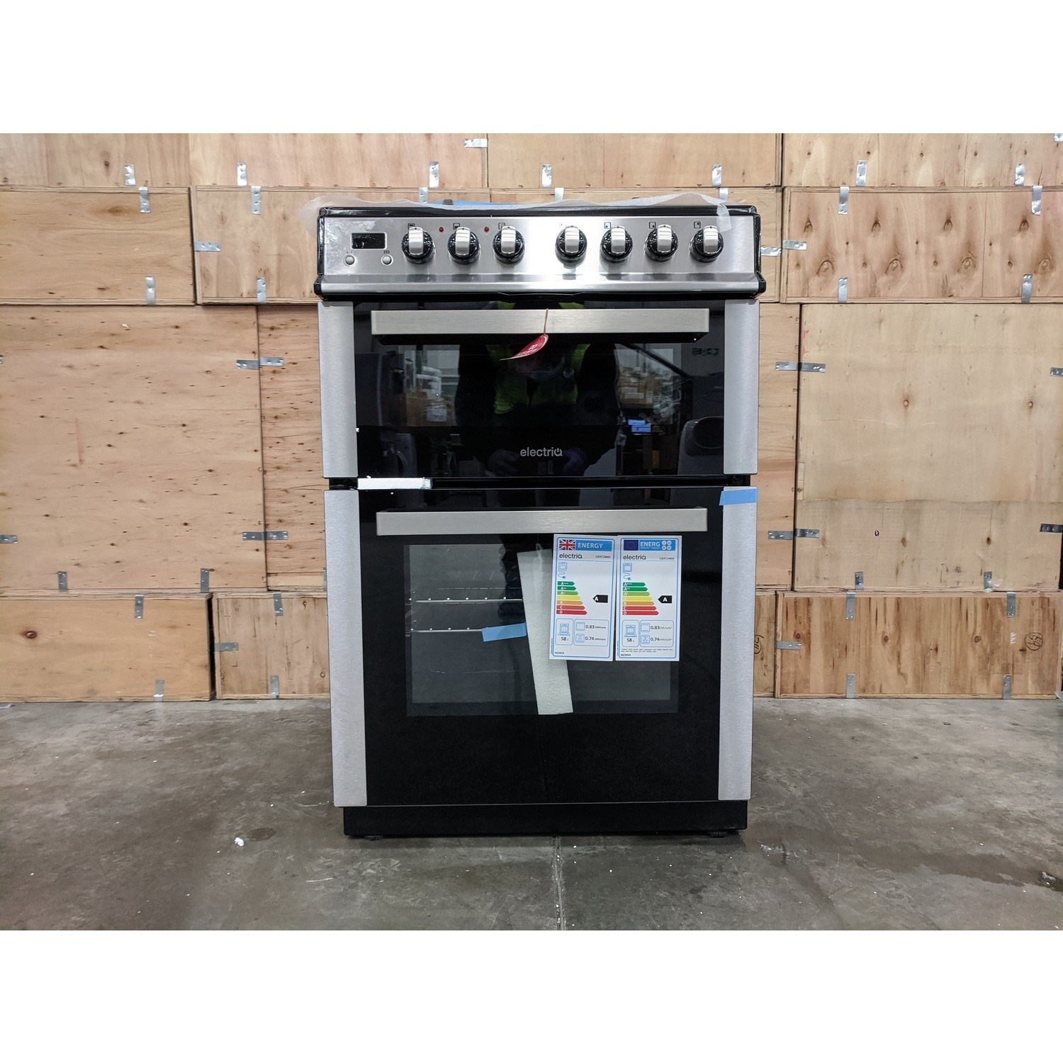 Refurbished electriQ IQDFC2W60 60cm Double Oven Dual Fuel Cooker ...