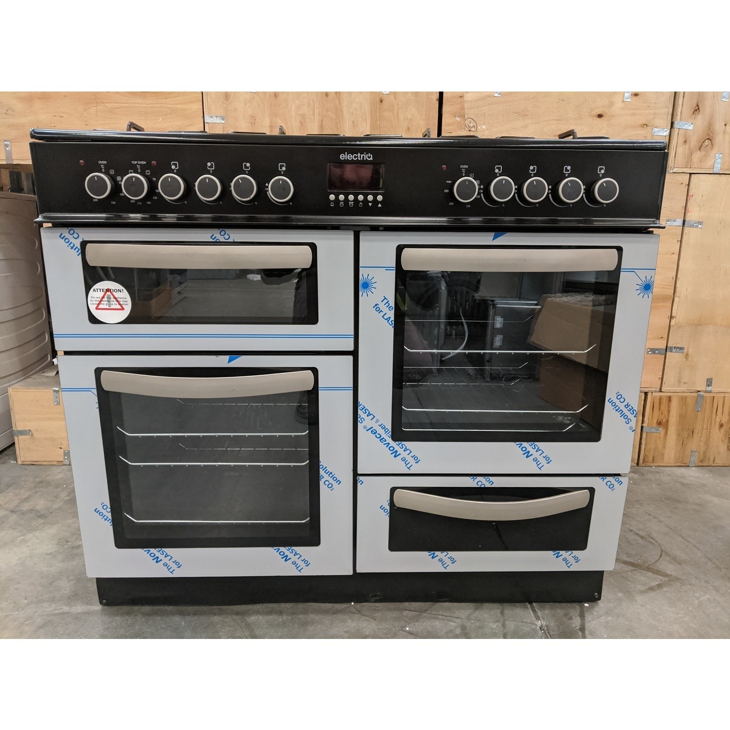 Refurbished electriQ EQRANGE100SS 100cm Dual Fuel Range Cooker | electriQ
