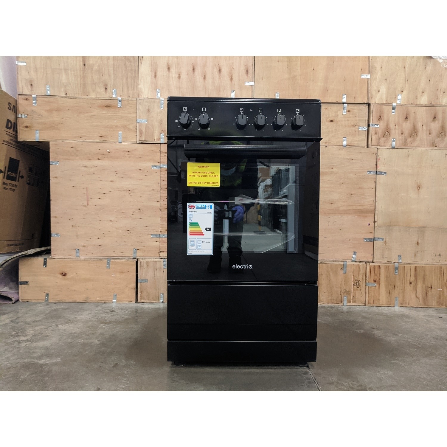 Refurbished electriQ EQEC50B1 50cm Single Oven Electric Cooker with ...