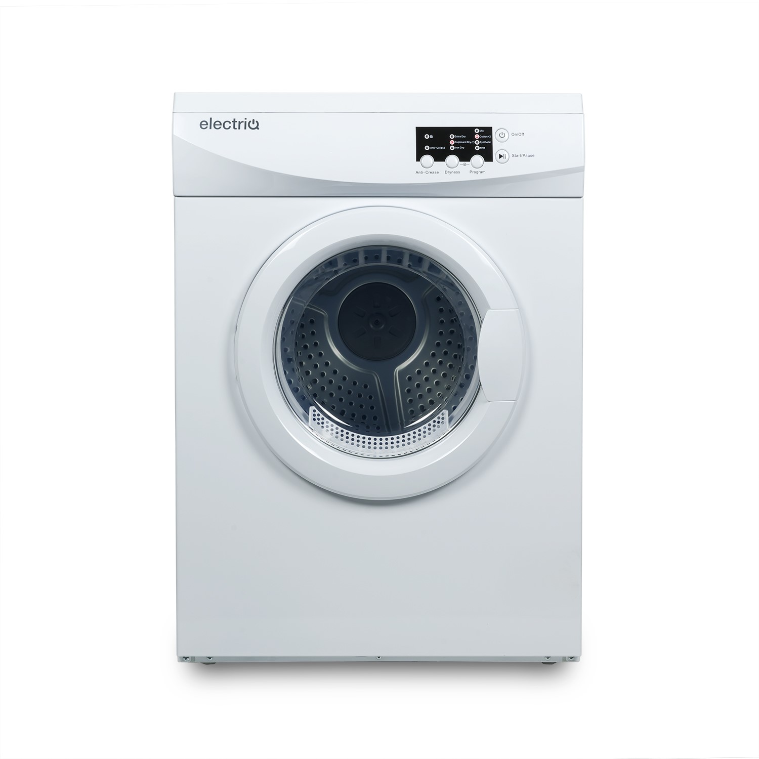 electriQ Freestanding 7kg Vented Tumble Dryer - White | electriQ