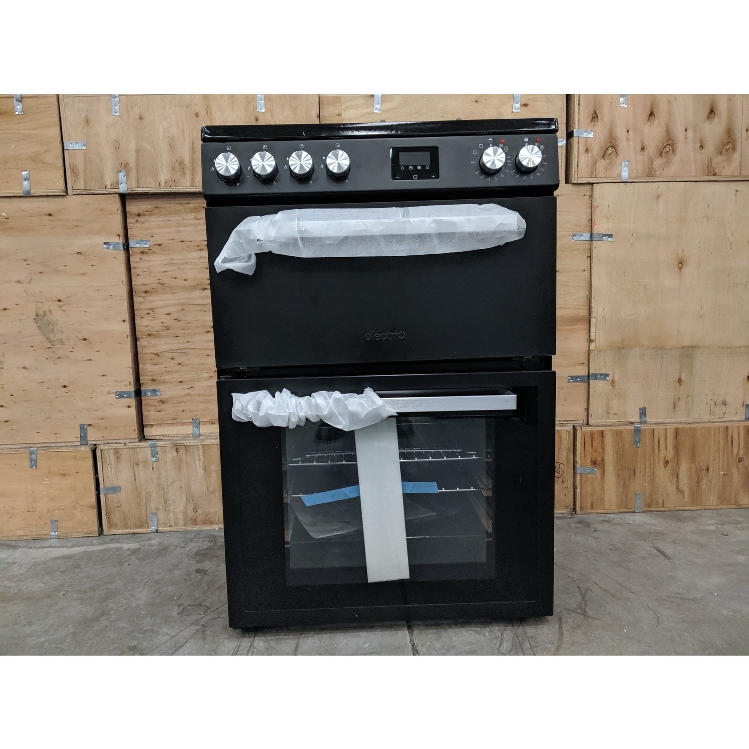 Refurbished electriQ EQ60RANGEBLK 60cm Dual Fuel Mini Range Cooker ...