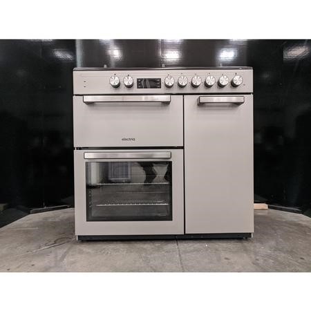 Refurbished electriQ IQRANGE90SS 90cm Dual Fuel Triple Cavity Range ...