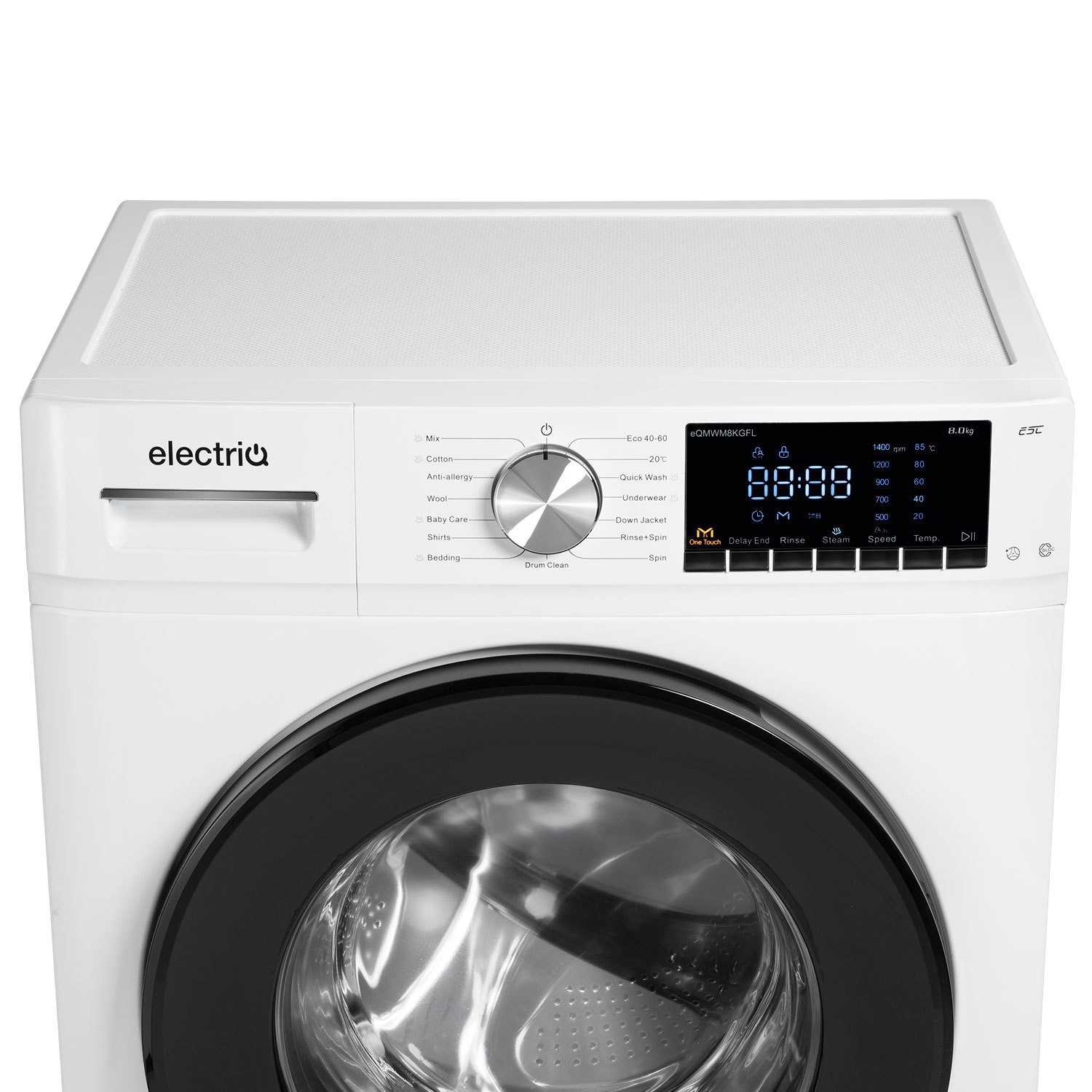electriQ 8kg 1400rpm Washing Machine - White | electriQ