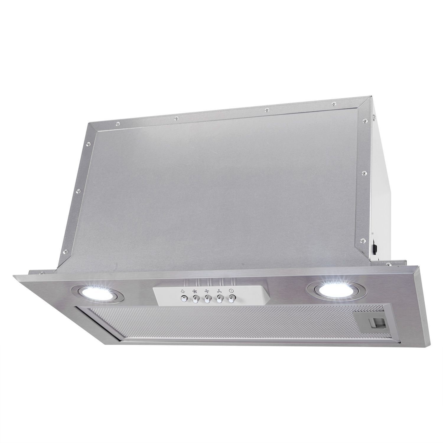 electriQ 52cm Canopy Cooker Hood - Stainless Steel | electriQ