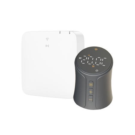 electriQ Smart TRV Valves (Single Pair) with Zigbee Hub - Anthracite ...