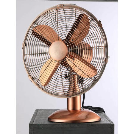 GRADE A1 - electriQ 12" inch Copper Desk Fan with Oscillating Function ...