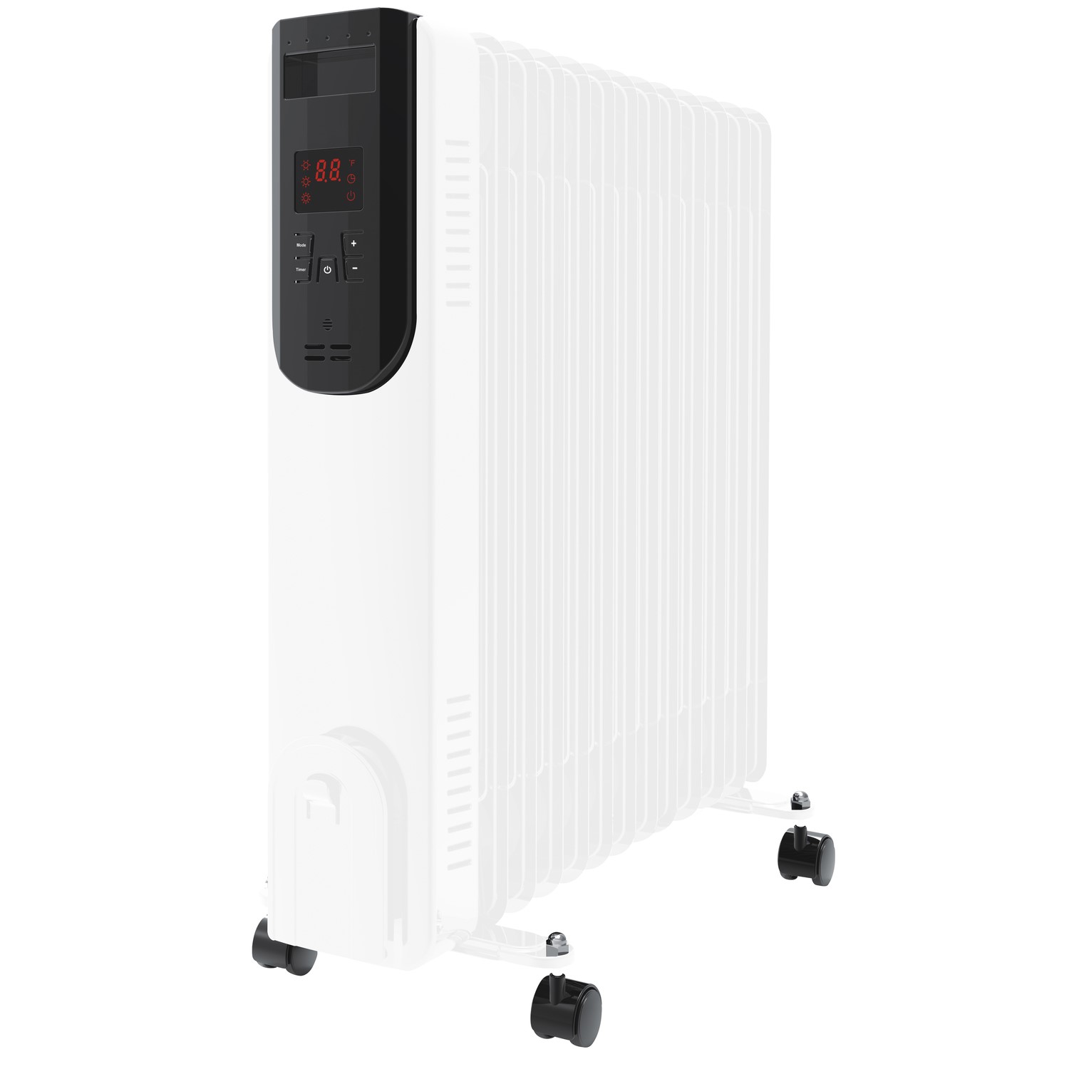 Refurbished electriQ 2.5kw Smart WiFi Oil Filled Radiator | electriQ
