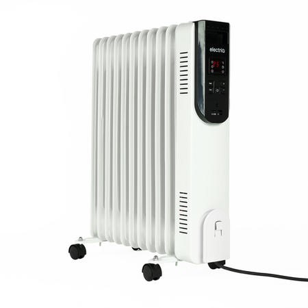 GRADE A3 - electriQ 2.5kw Smart WiFi Alexa Oil Filled Radiator 11 Fin ...