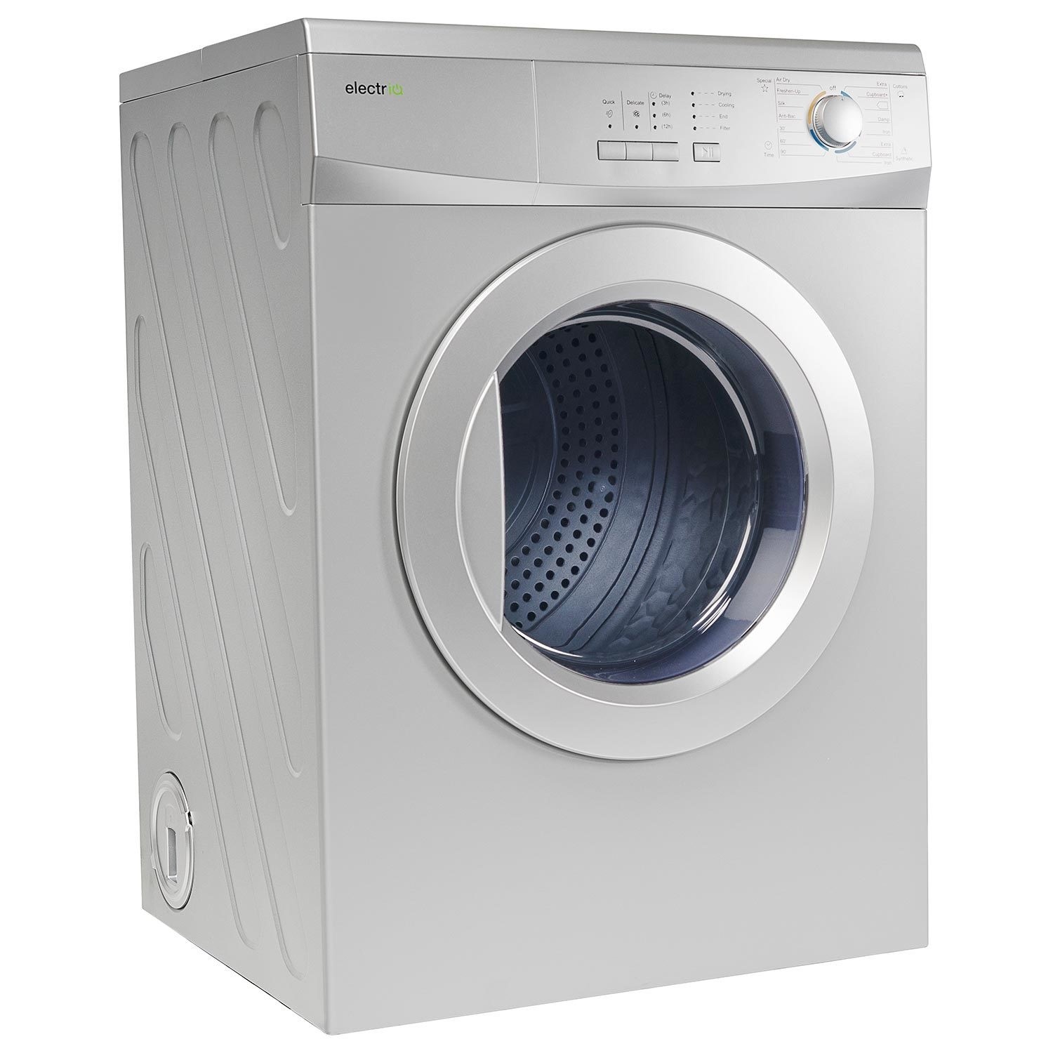 electriQ Series 2 7kg Vented Tumble Dryer – Silver | electriQ