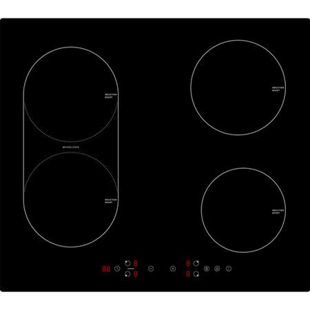 electriQ 60cm 4 Zone Induction Hob with Bridge Zone | electriQ