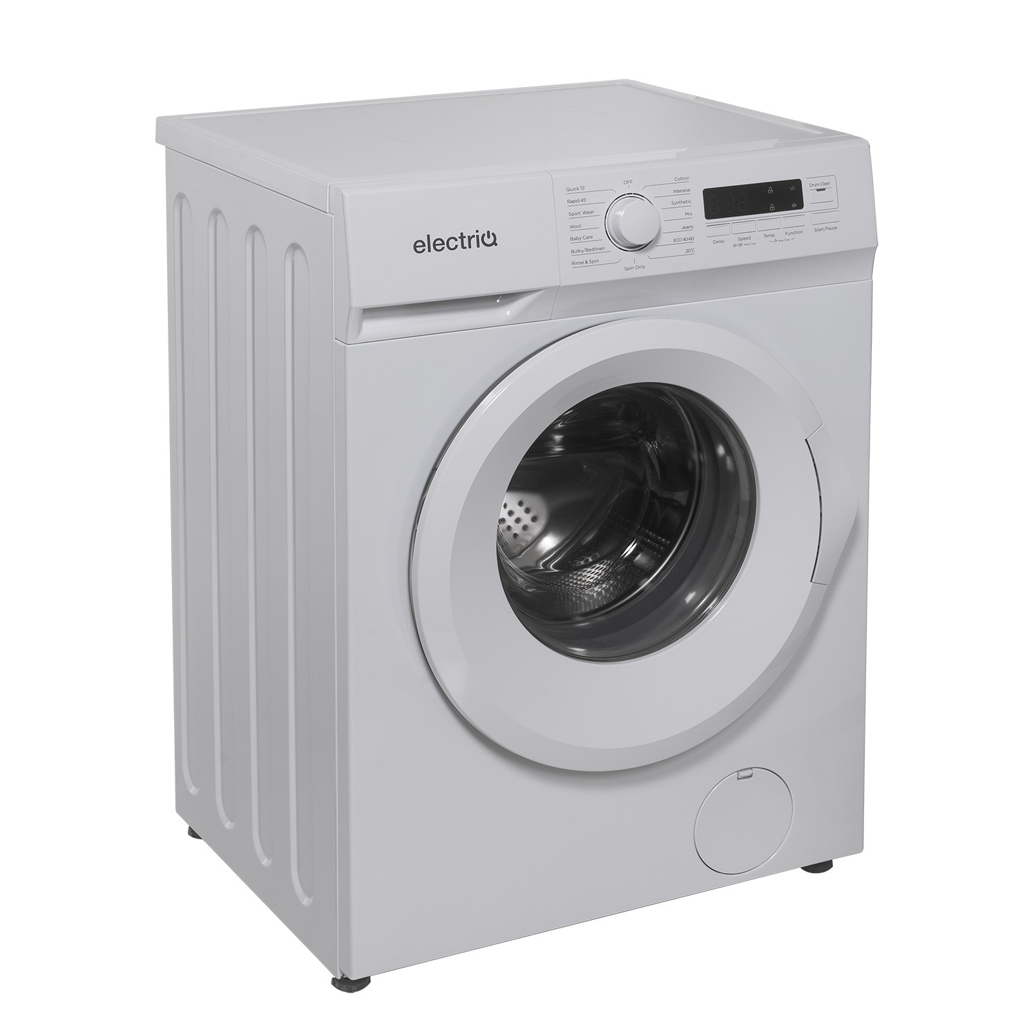 Refurbished electriQ eqwm9kg1200 Freestanding 9KG 1200 Spin Washing ...
