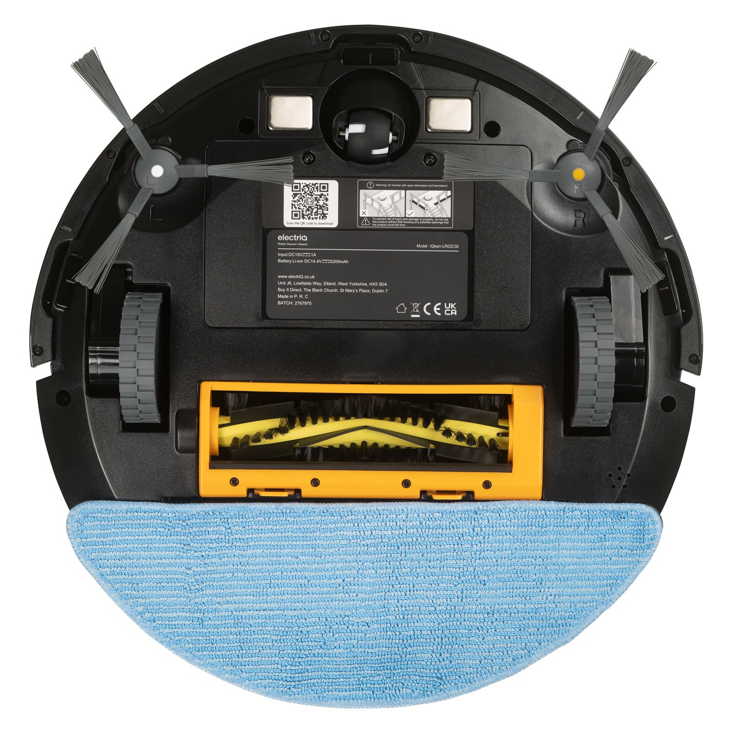 electriQ MIMO Robot Vacuum Cleaner - 4000Pa Suction - LDS Laser ...